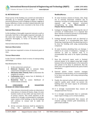 IRJET- Structural Audit Report | PDF