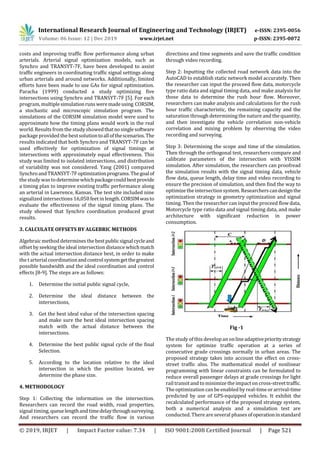 IRJET- Design and Development of Traffic Flow Prediction System for Efficient Traffic Movements ...