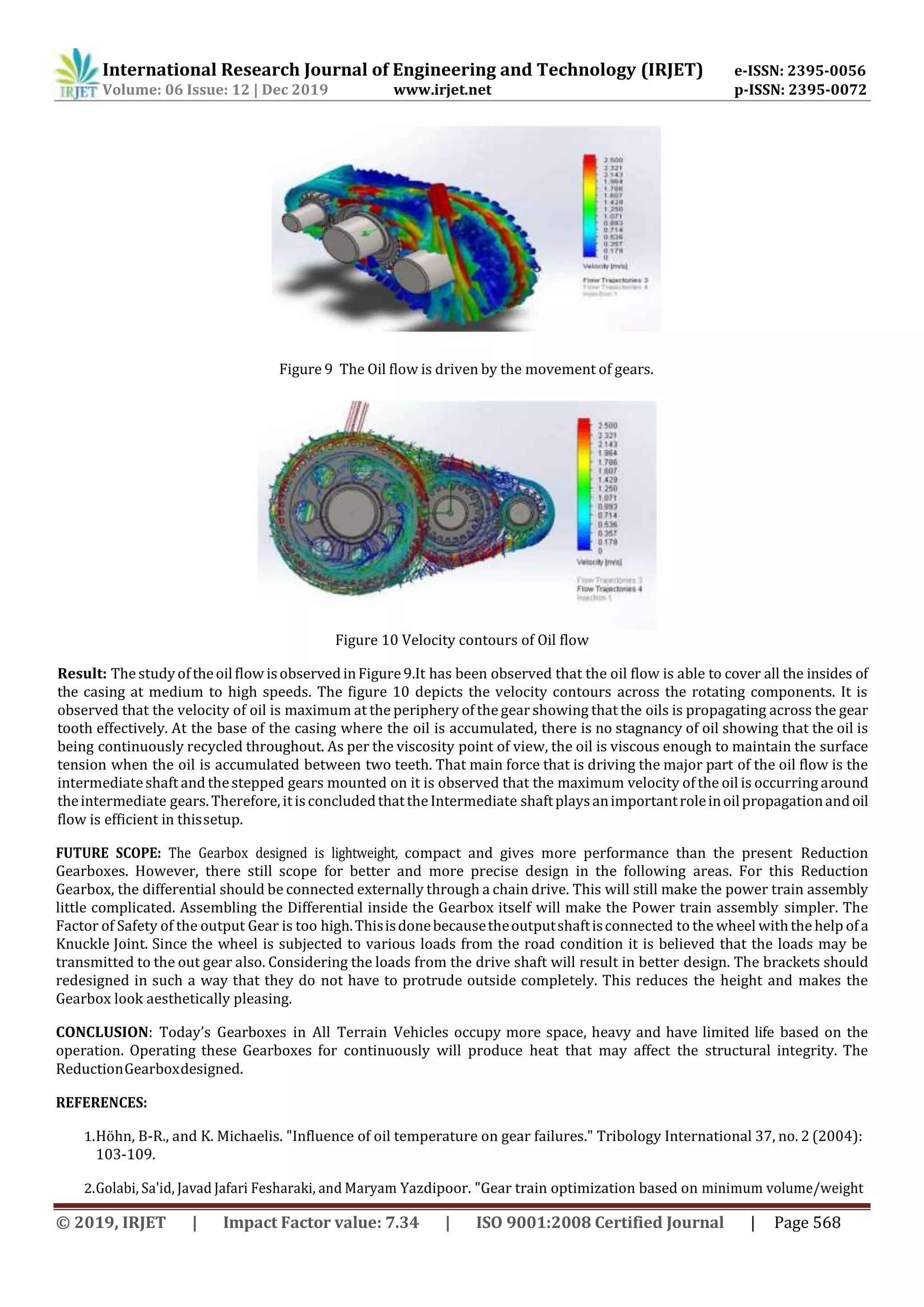 IRJET- Design and Analysis of a Two Stage Reduction Gearbox | PDF