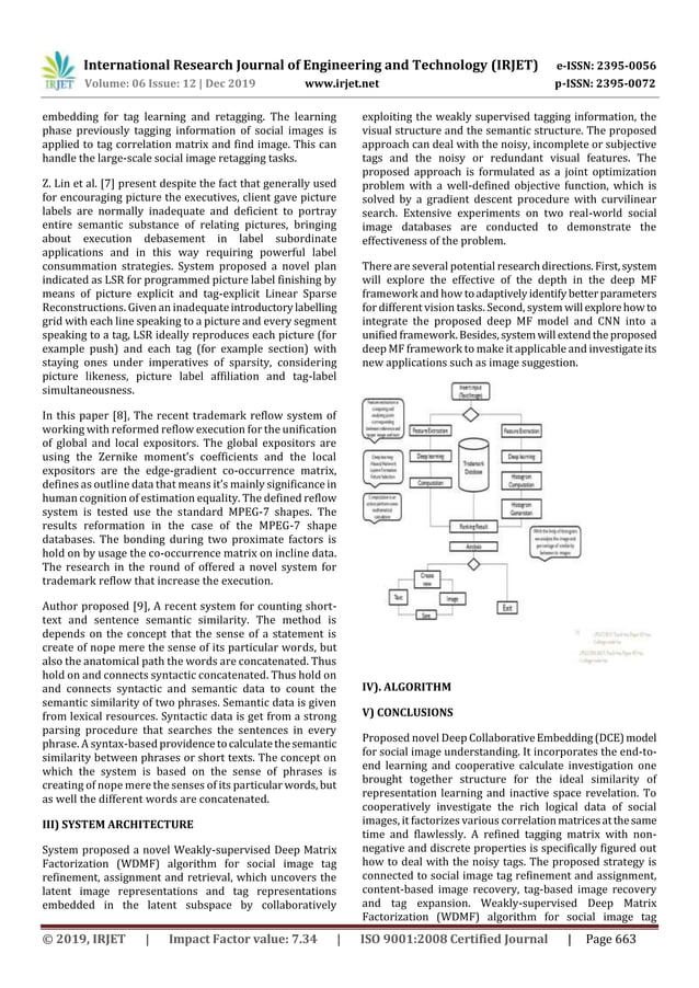 IRJET- Semantic Retrieval of Trademarks based on Text and Images Conceptual Similarity using ...