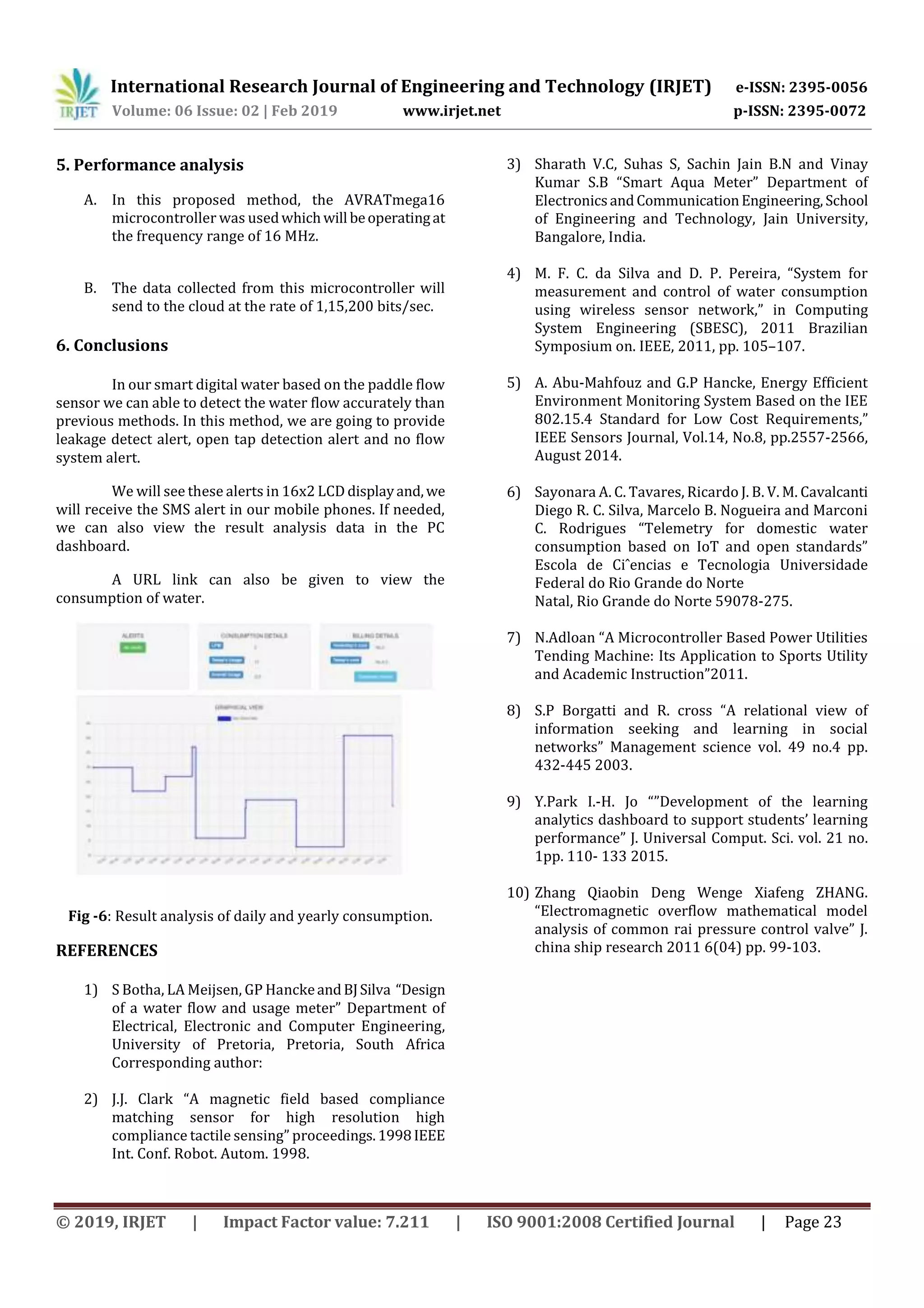 IRJET- Smart Aqua Meter with Live Usage Monitoring and Automatic Leakage Detection using IoT | PDF