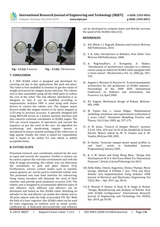 IRJET- A Desktop SCARA Robot using Stepper Motors | PDF