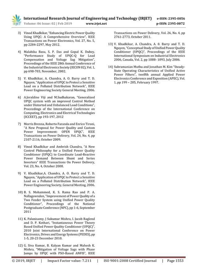 IRJET- Generalized UPQC System with an Improved Control Method under ...