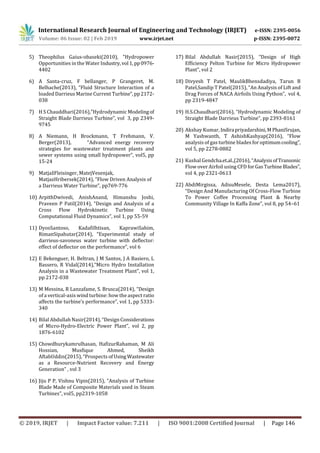 IRJET- Feasibility Study on Power Generation using Treated Waste Water | PDF