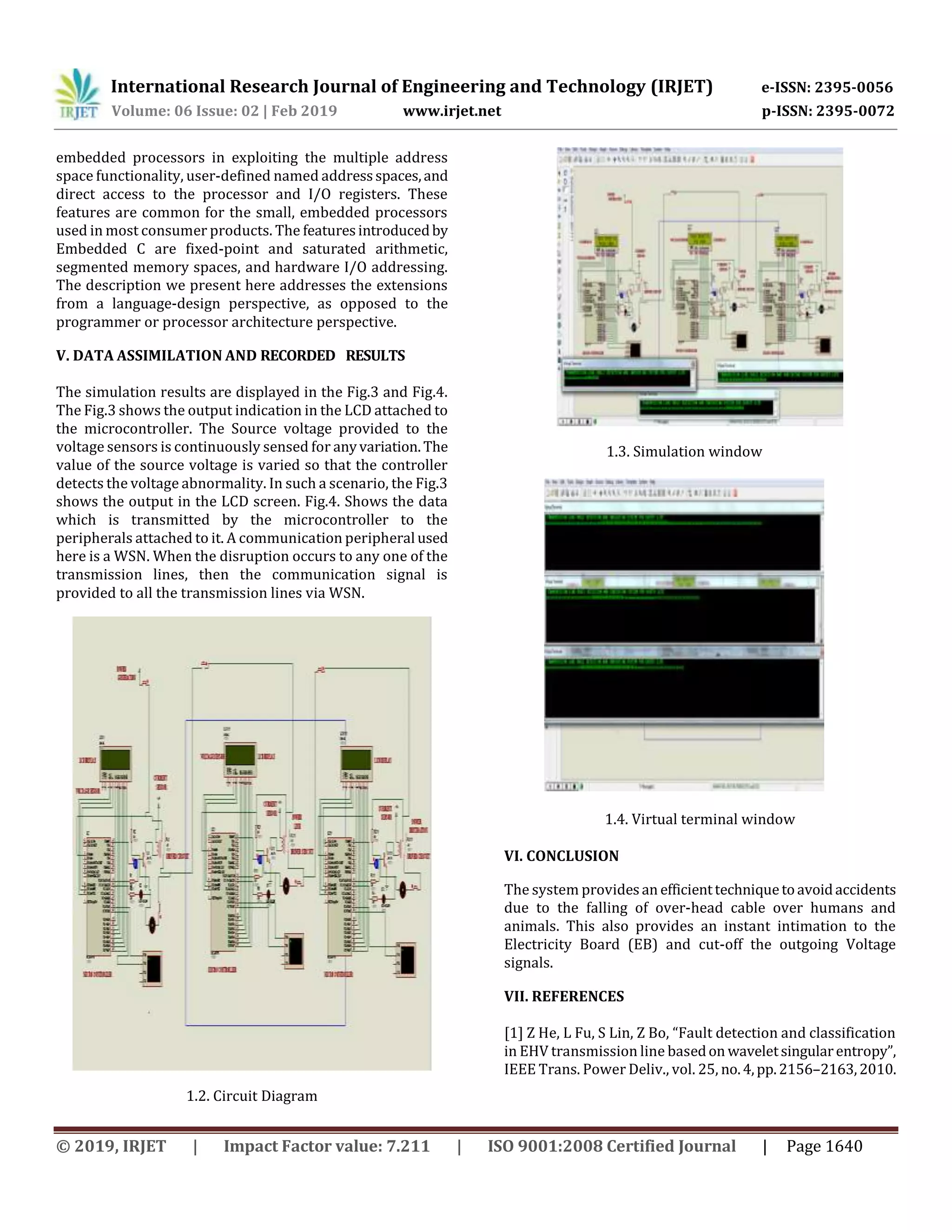 IRJET- A Unique Methodology for Transmission Line Breakage Detection and Alerting System | PDF