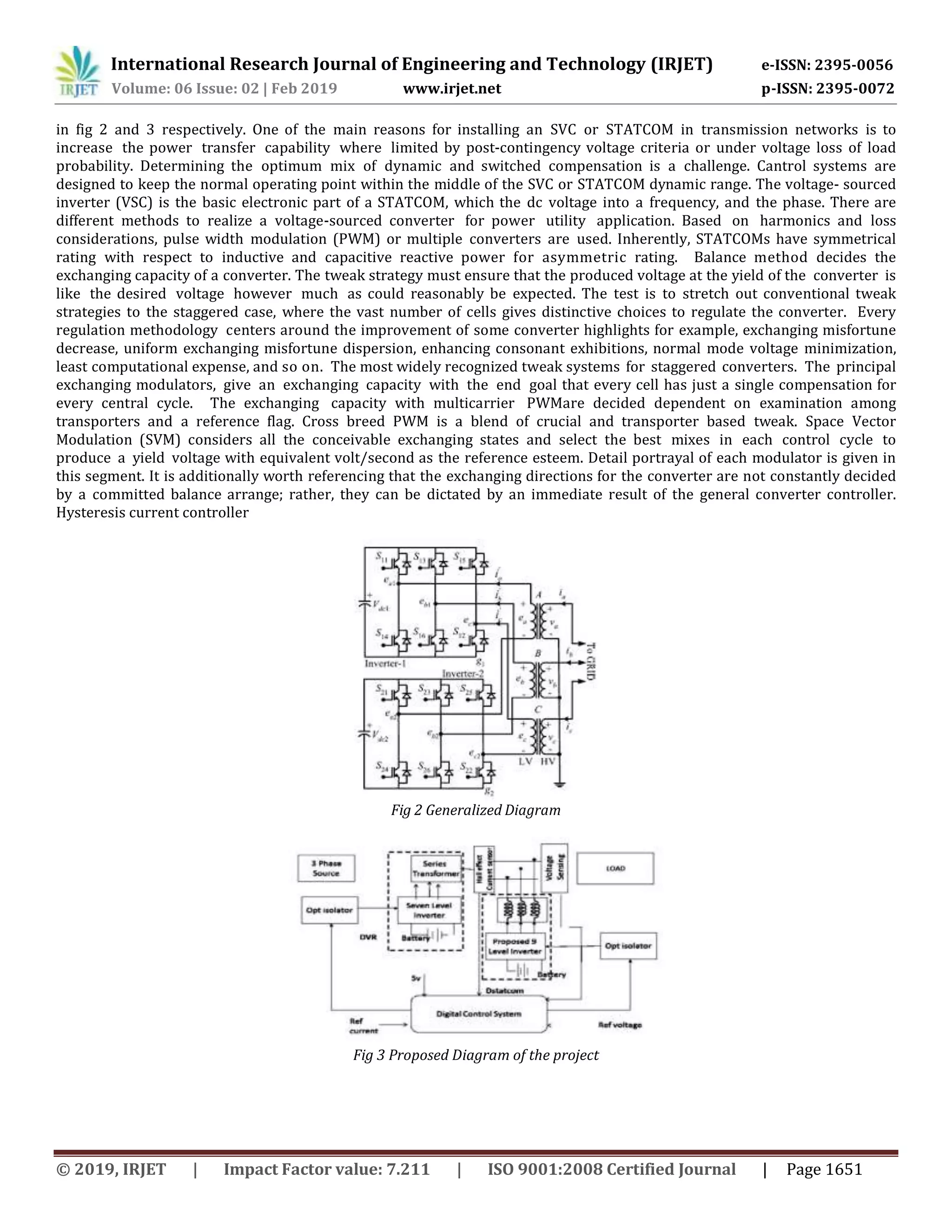 IRJET- Designing and Simulation of Multilevel STATCOM on Cascaded Topology | PDF