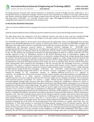 IRJET- Designing and Simulation of Multilevel STATCOM on Cascaded Topology | PDF