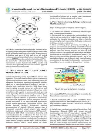 IRJET- GMPLS based Multilayer Service Network Architecture | PDF