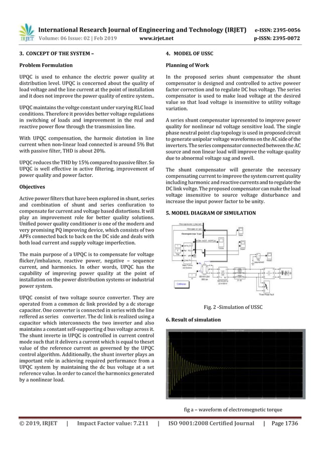 IRJET- Simulation of Unified Series Shunt Compensator for Power Quality Compensation | PDF