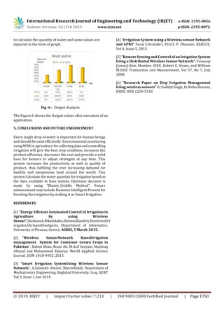 IRJET- Boosting Irrigation using Wsn with Blaney-Criddle : Indian Agriculture | PDF