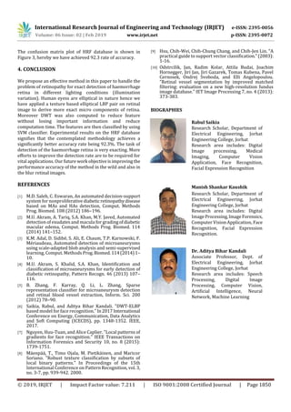 IRJET- Diabetic Haemorrhage Detection using DWT and Elliptical LBP | PDF