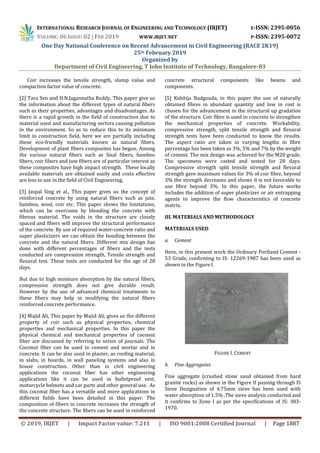 IRJET- Experimental Studies on the Mechanical Properties of Concrete ...