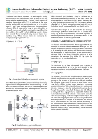IRJET- Reversible Image Data Hiding in an Encrypted Domain with High Level of Security | PDF