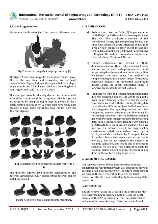 IRJET- American Sign Language Fingerspelling Recognition using Convolutional Neural Networks ...