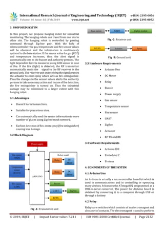 IRJET- Industrial Disaster Control System using Hanging Robot | PDF