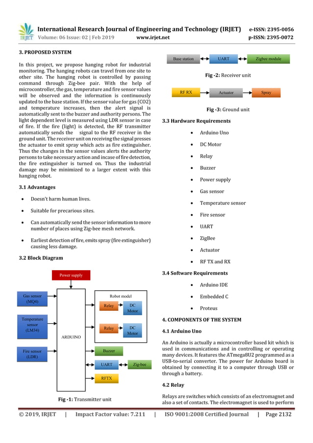 IRJET- Industrial Disaster Control System using Hanging Robot | PDF
