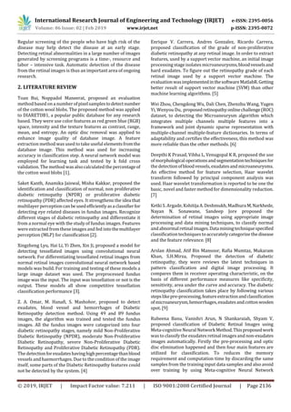 IRJET- Approach for Diabetic Retinopathy Analysis using Artificial Neural Networks | PDF