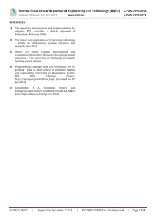 IRJET- Arduino based 3D Printer with Predestination Paradox | PDF