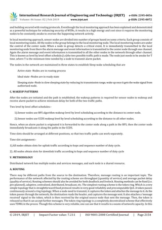 IRJET- A Schedule based Local Monitoring Approach in Wireless Sensor Networks | PDF