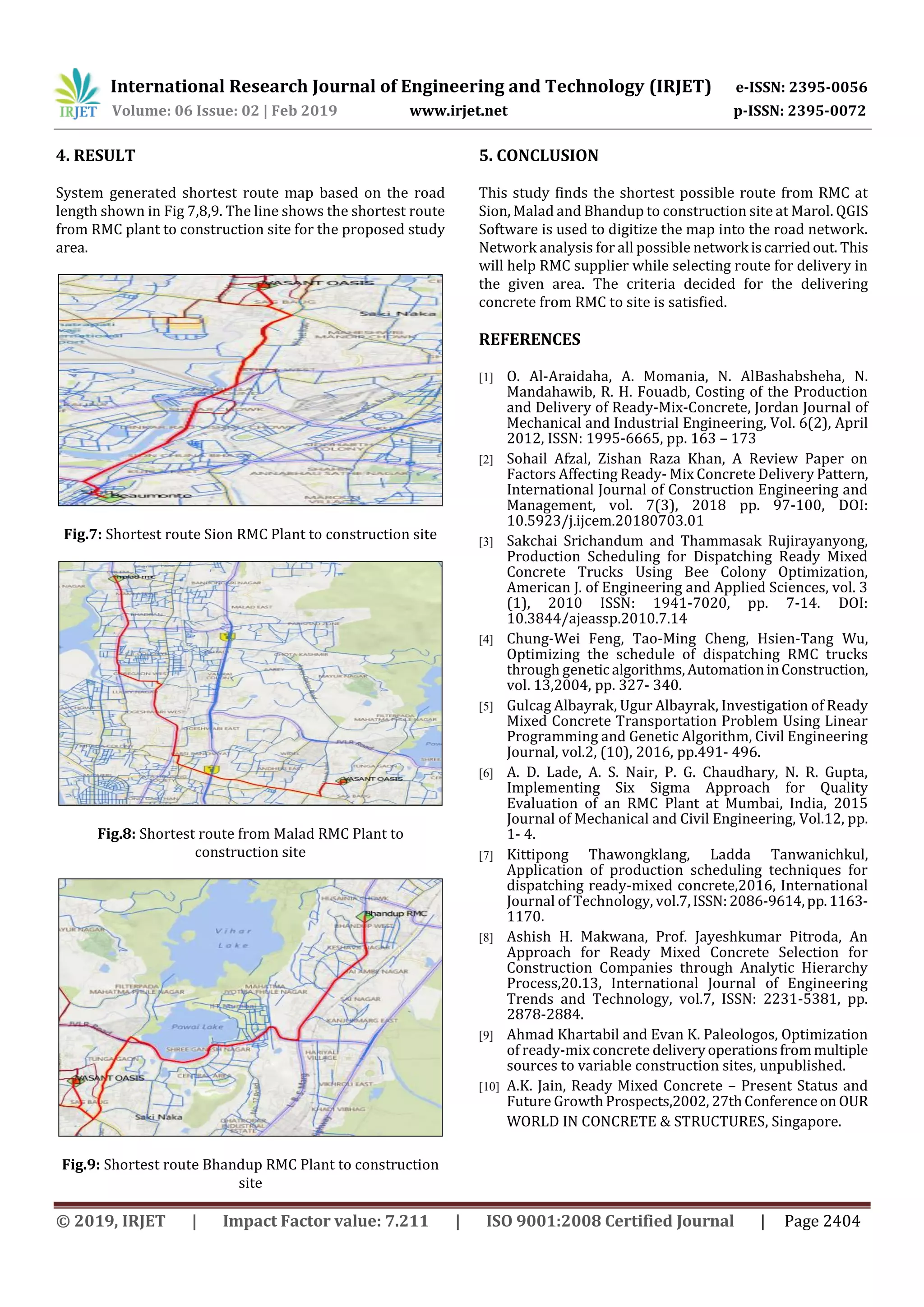 IRJET- Best Feasible Transportation Route Analysis for Delivering Ready ...