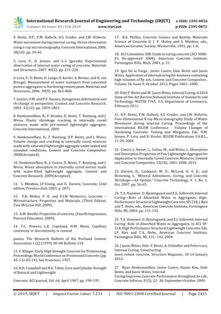 IRJET- Utilizing Porous Light Weight Aggregates for Self-Curing ...