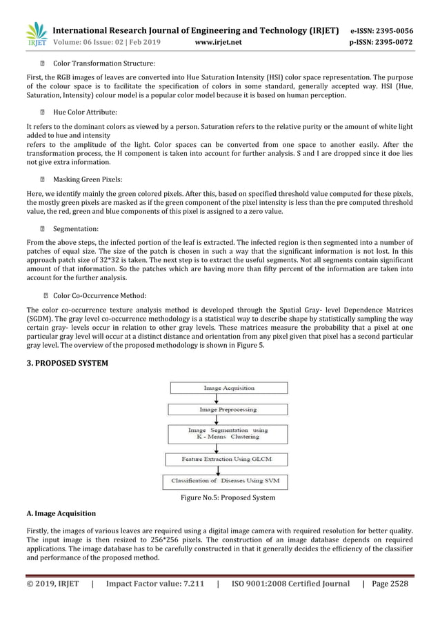 IRJET- A Review on Plant Disease Detection using Image Processing | PDF