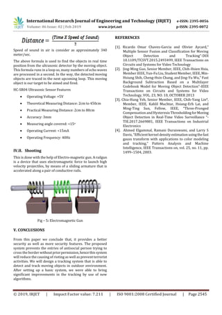 IRJET- Review: Autonomous Detection and Shooting of Moving Objects at ...