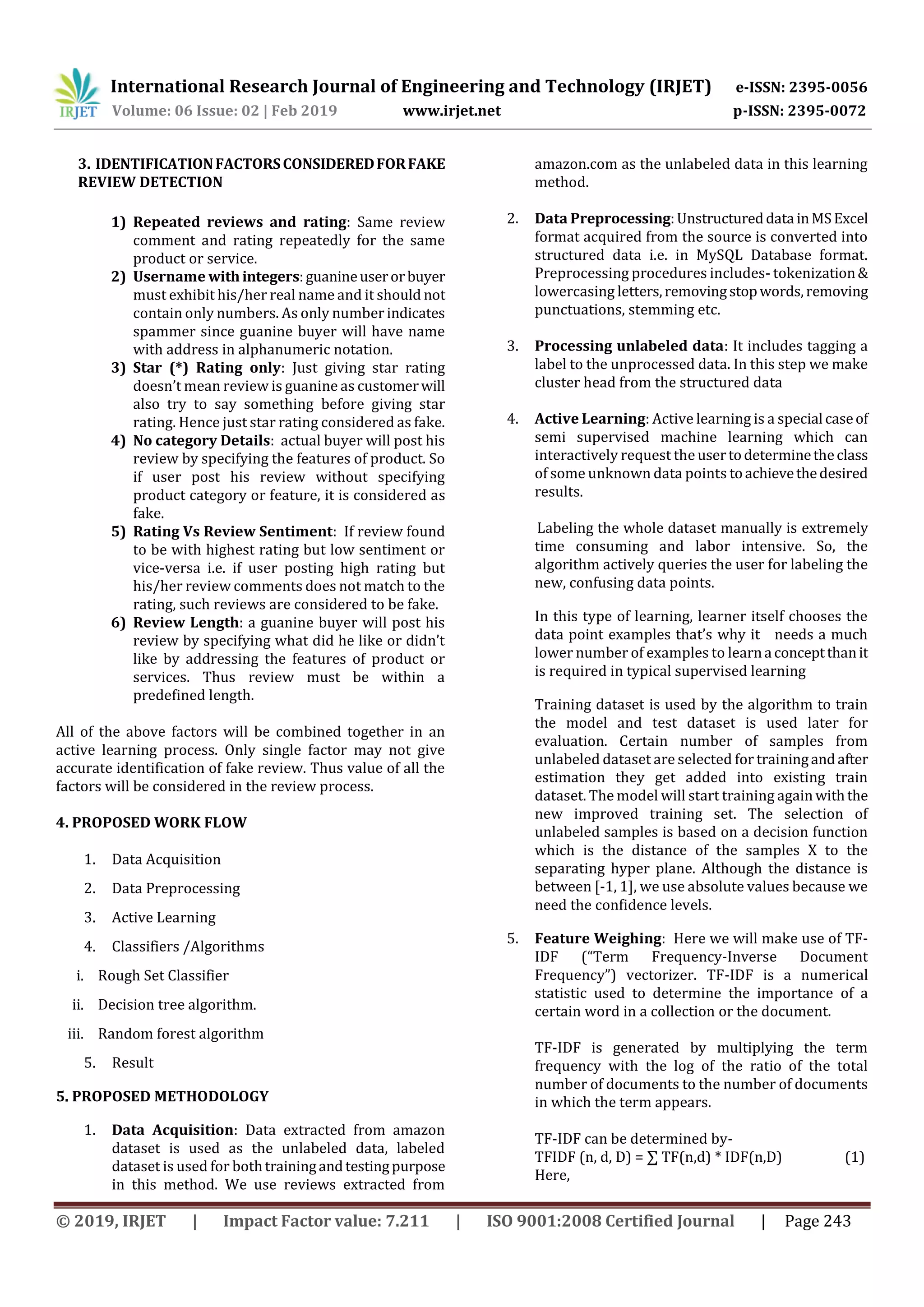 IRJET- Enhancing NLP Techniques for Fake Review Detection | PDF