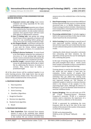 IRJET- Enhancing NLP Techniques for Fake Review Detection | PDF