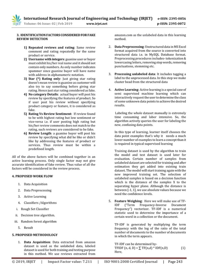 IRJET- Enhancing NLP Techniques for Fake Review Detection | PDF