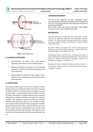 IRJET- Design & Fabrication of Static and Dynamic Vibration Balancing ...