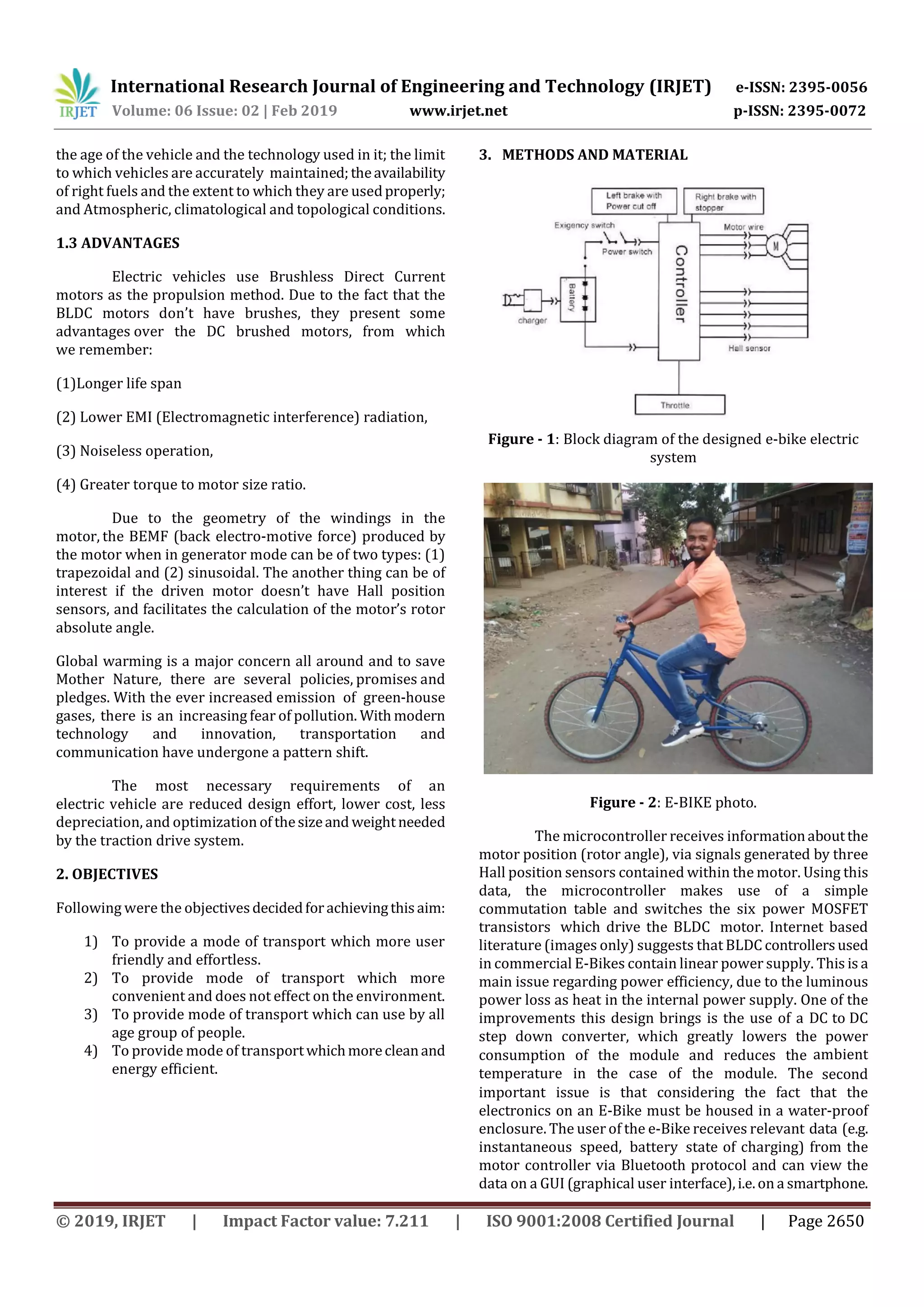 IRJET- Design, Analysis and Fabrication of E-Bike | PDF
