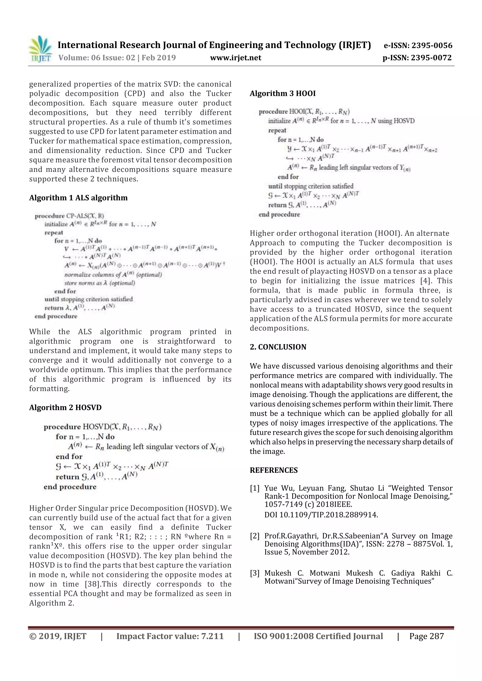 Irjet Survey On Image Denoising Algorithms Pdf