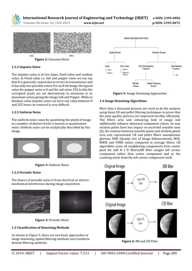 IRJET- Survey on Image Denoising Algorithms | PDF