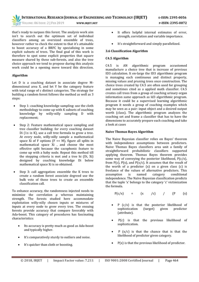 IRJET- Comparison of Feature Selection Methods for Chronic Kidney Data Set using Data Mining ...