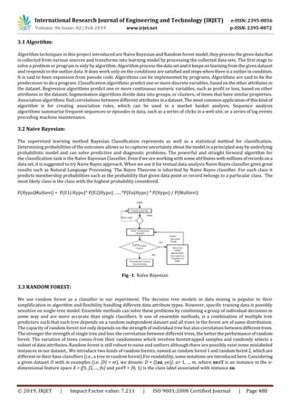 IRJET- Survey on Credit Card Security System for Bank Transaction using Naïve Bayesian and ...