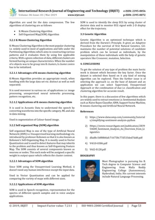 IRJET- Sentiment Analysis: Algorithmic and Opinion Mining Approach | PDF