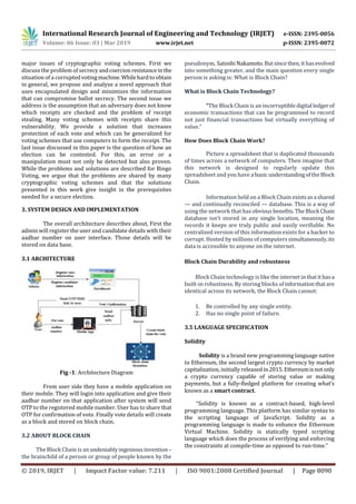 IRJET- Effctive In-House Voting and Implementation using Block-Chain Verification | PDF