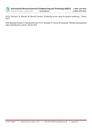 IRJET- Machine Learning: Survey, Types and Challenges | PDF | Email | Internet