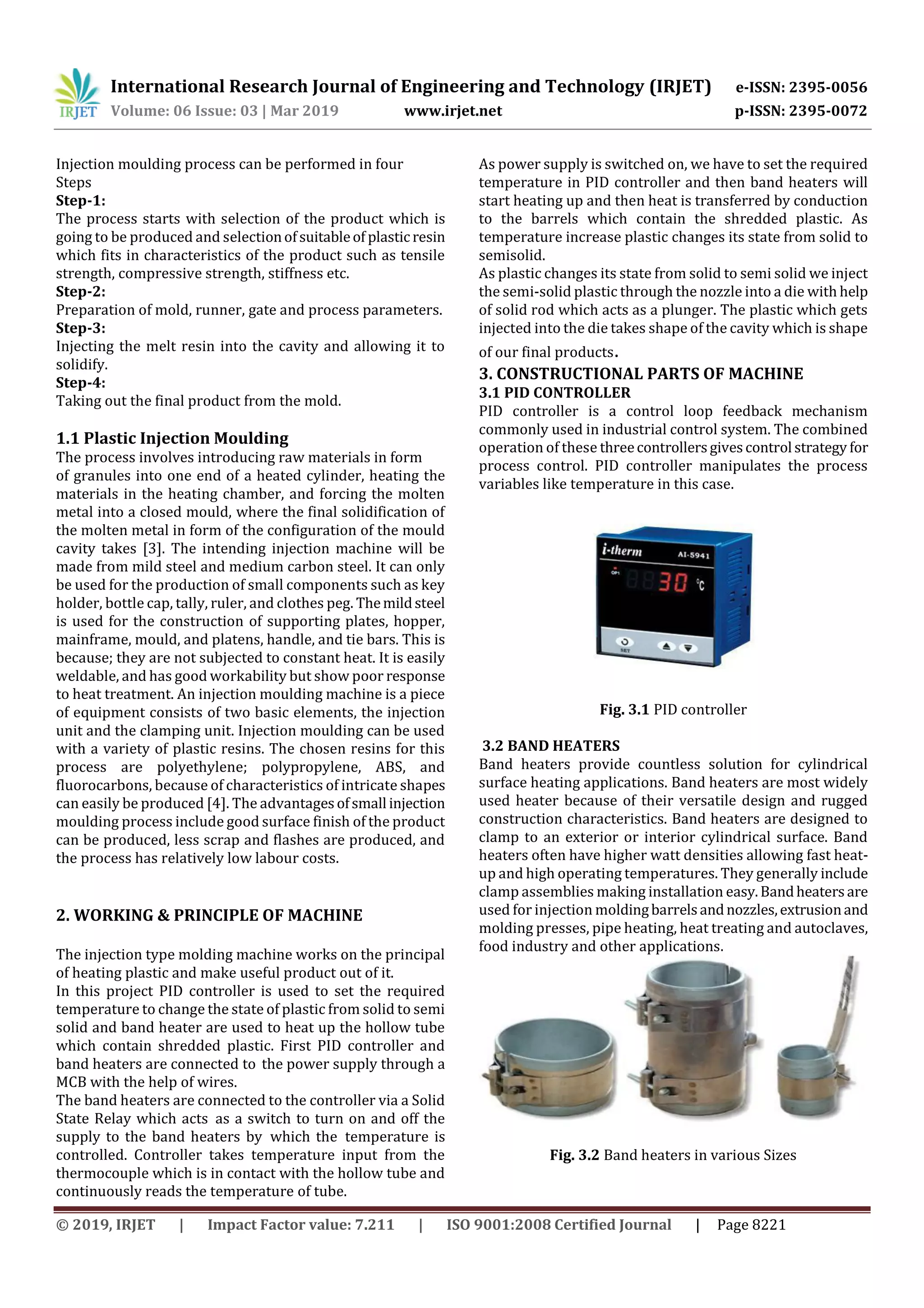 IRJET- Plastic Injection Moulding Machine | PDF