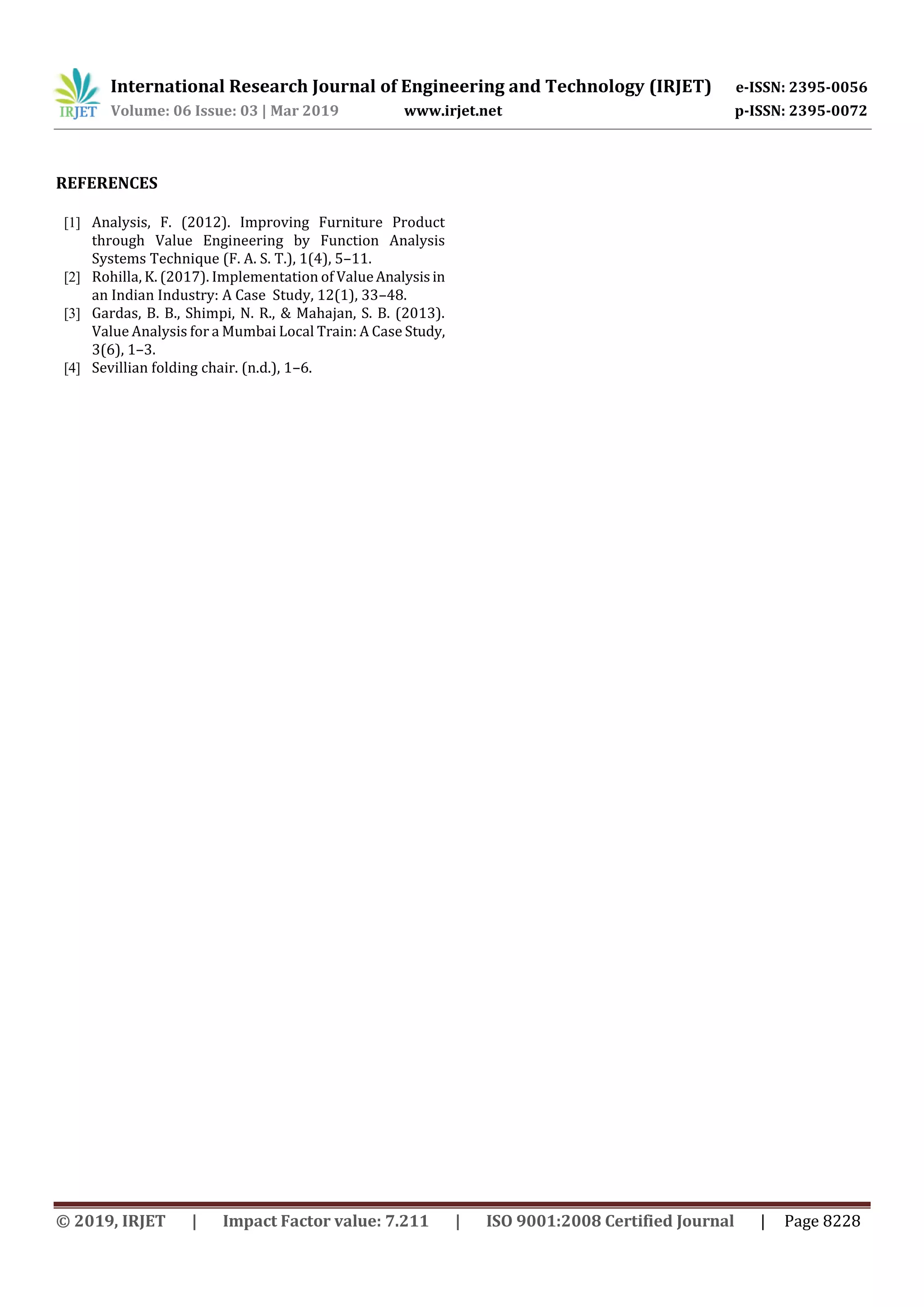 IRJET- Value Analysis for Cost Saving in Mechanical Pencil ...