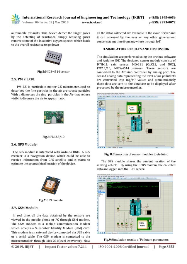 IRJET- Air Quality Monitoring System using Vehicles Based on the IoT | PDF