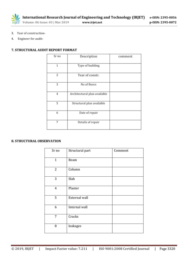 IRJET- Structural Audit and Rehabilitation of Building | PDF