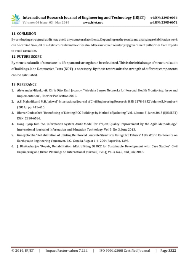 IRJET- Structural Audit and Rehabilitation of Building | PDF