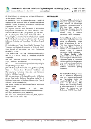 IRJET- Effect of Tempering Process on EN-24 Steel Alloy | PDF