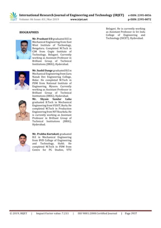 IRJET- Experimental Analysis of Aluminium Alloys for Aerospace Applications | PDF