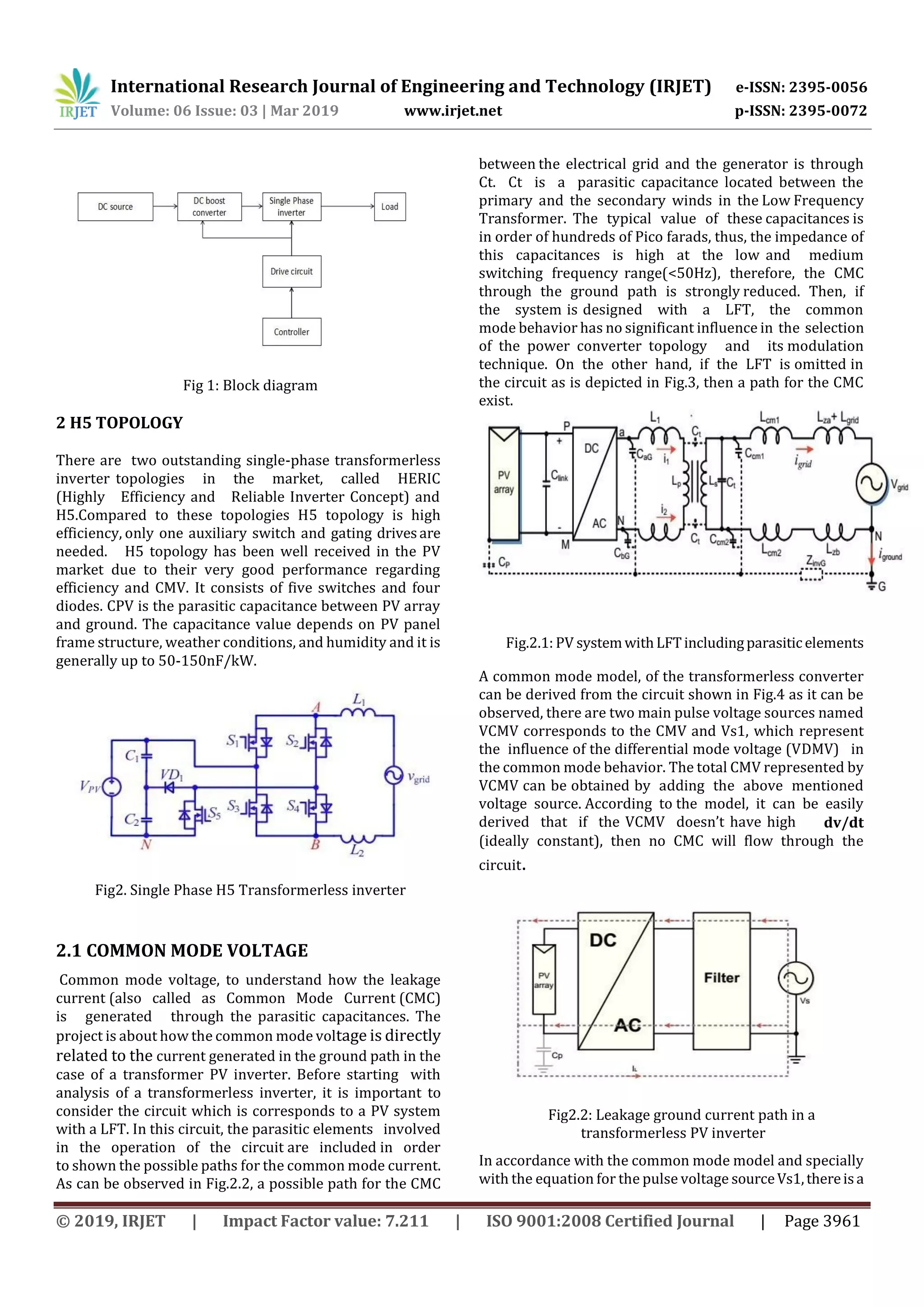 IRJET- Design of Single Phase Transformerless Inverter | PDF