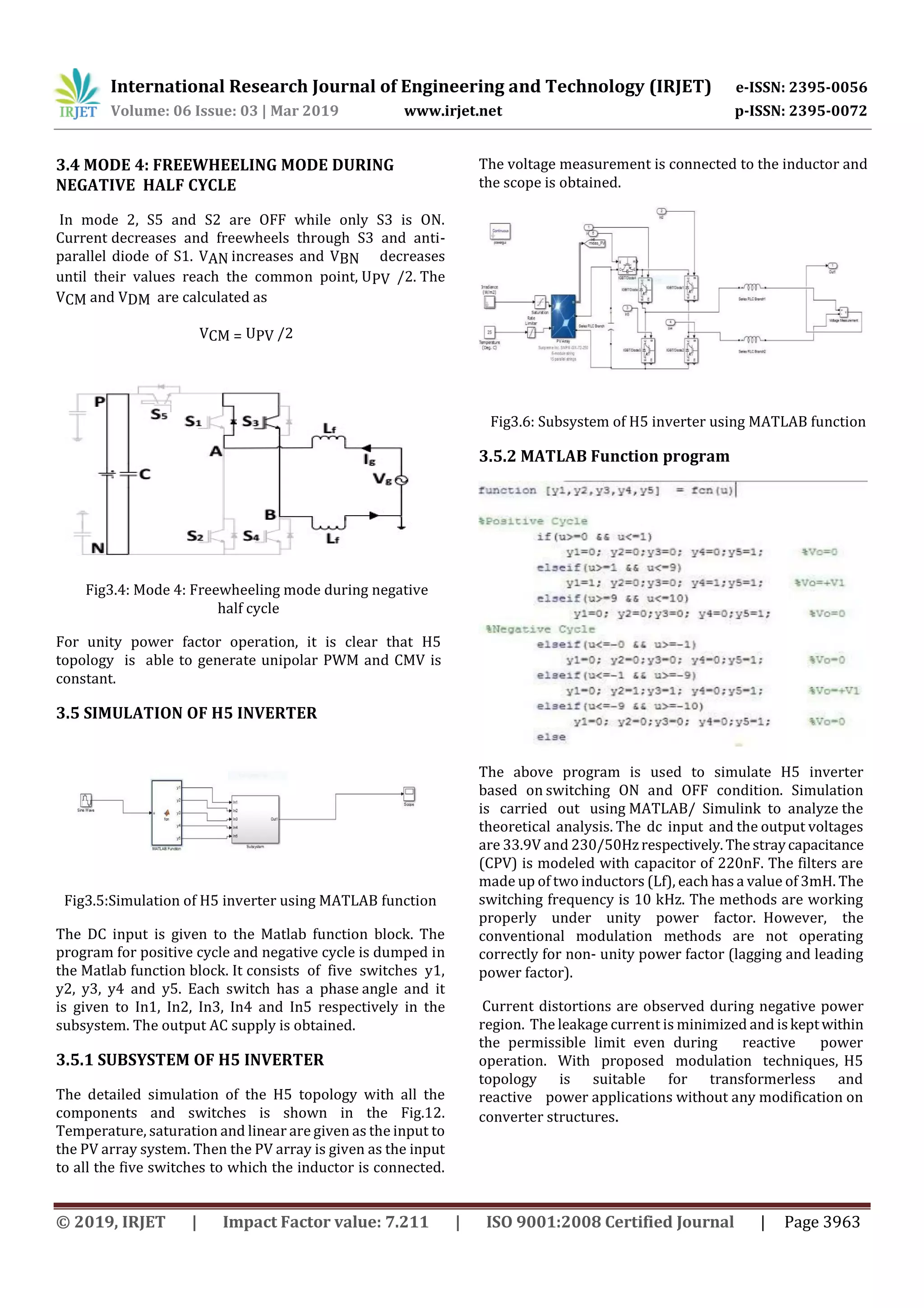 IRJET- Design of Single Phase Transformerless Inverter | PDF | Technology & Computing