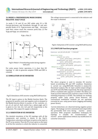 IRJET- Design of Single Phase Transformerless Inverter | PDF | Technology & Computing
