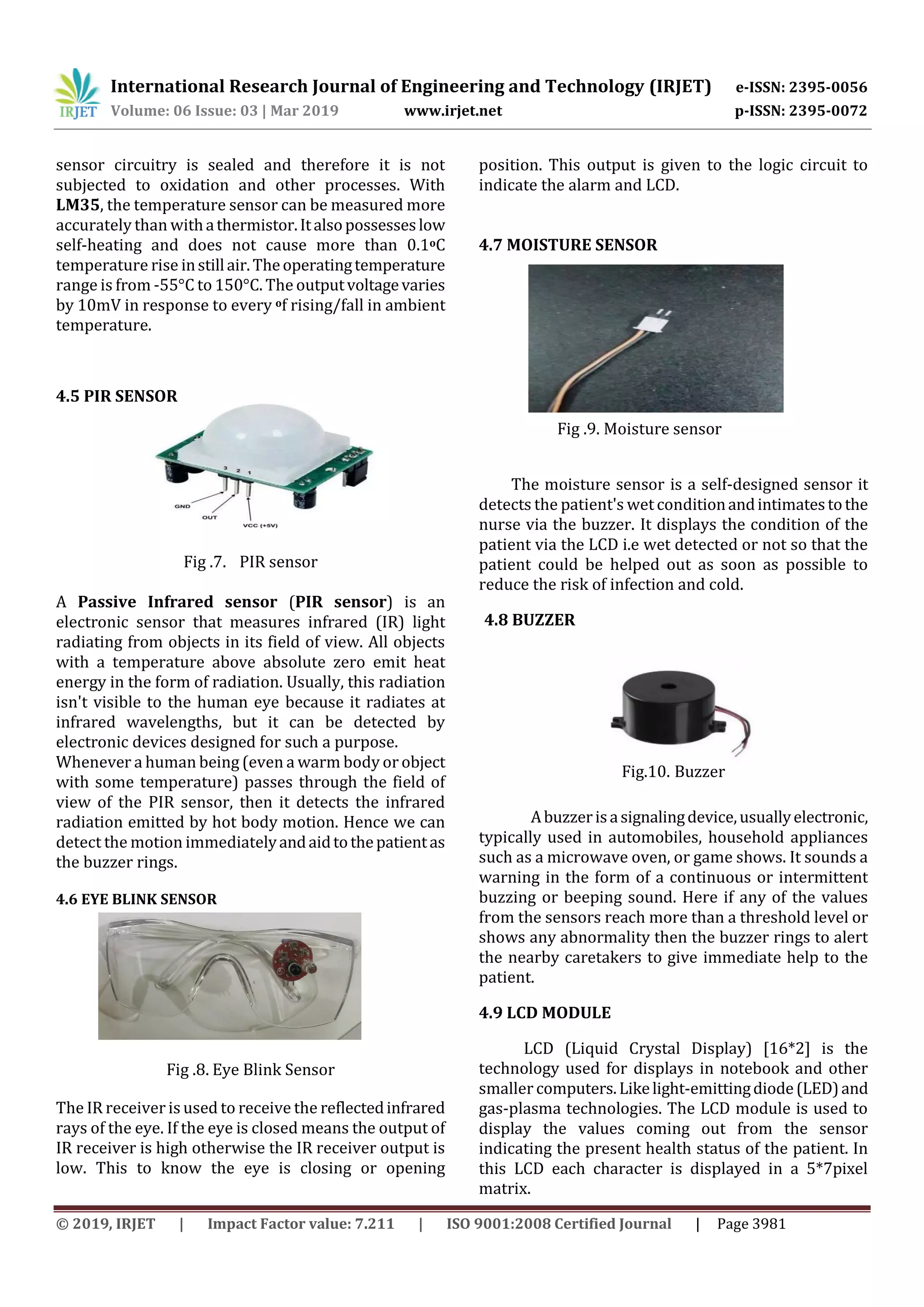 IRJET- Implementation of Cloud based Health Care Monitoring System using IoT | PDF